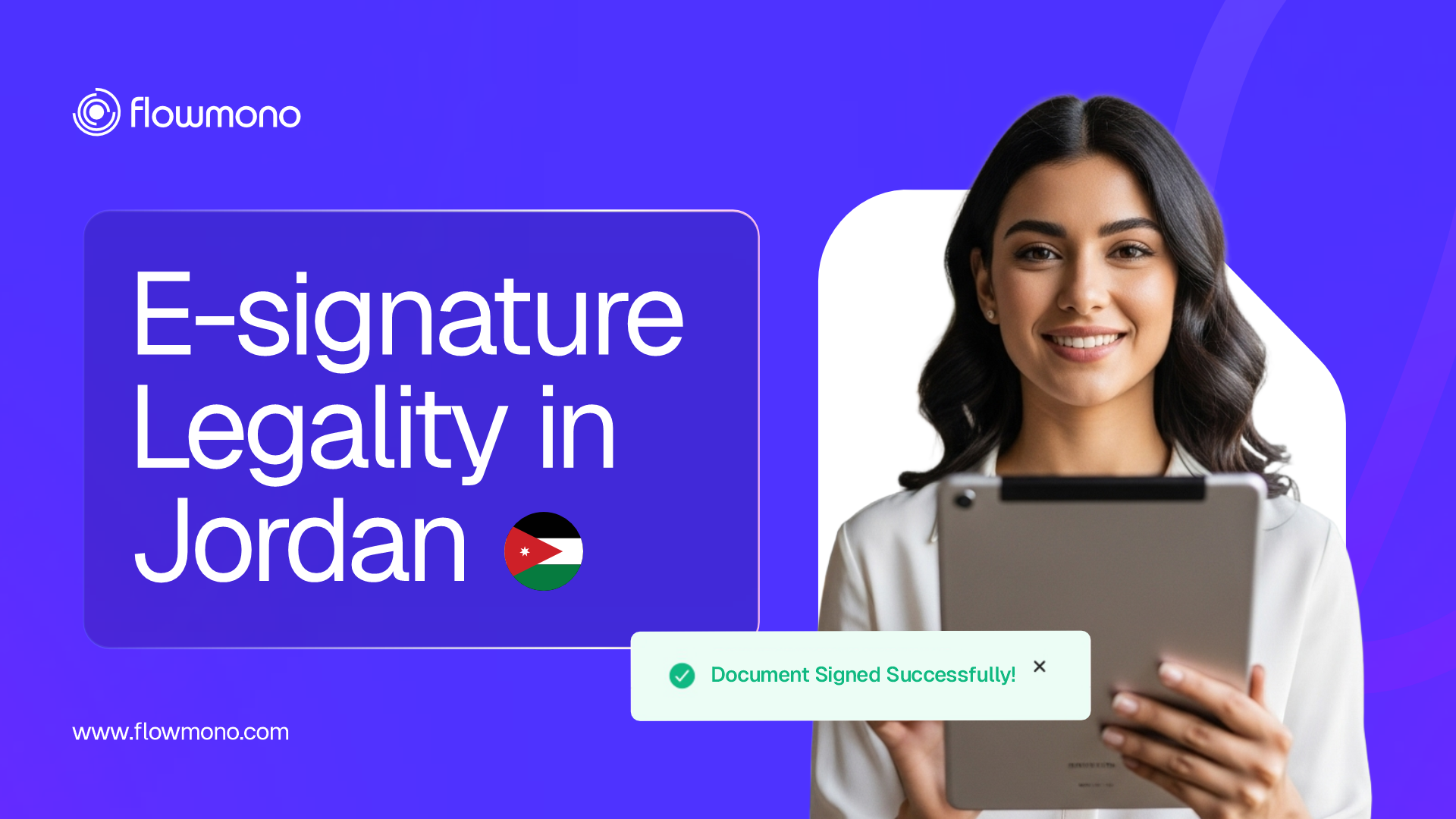 E-signature Legality in Jordan – Flowmono